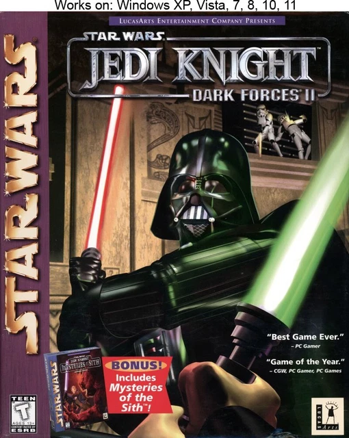 STAR WARS JEDI Knight Dark Forces II 2 + Mysteries of Sith PC Game 1997 ...