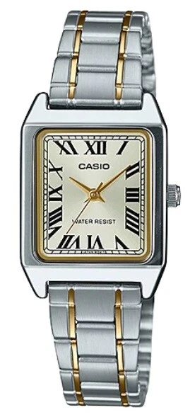 CASIO COLLECTION MOD. LADY TANK, SILVER&GOLD - CHAMPAGNE, METAL ALLOY ...