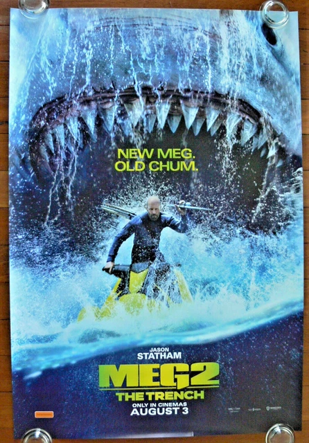 MEG 2 THE Trench Original 2023 Australian Advance One Sheet Horror Movie Poster EUR 29,06 ...