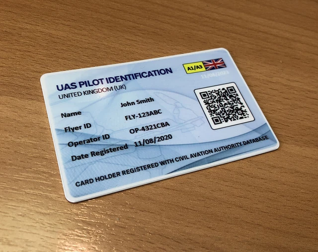 Drone Flyer Id Card FOR SALE! - PicClick UK
