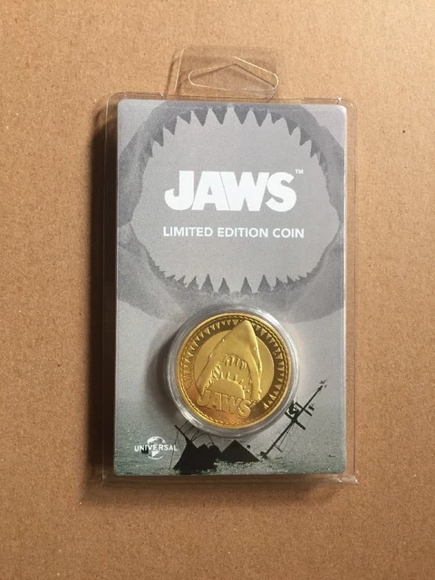 OFFICIAL UNIVERSAL STUDIOS : Jaws Limited Edition Coin- Gold Version ...