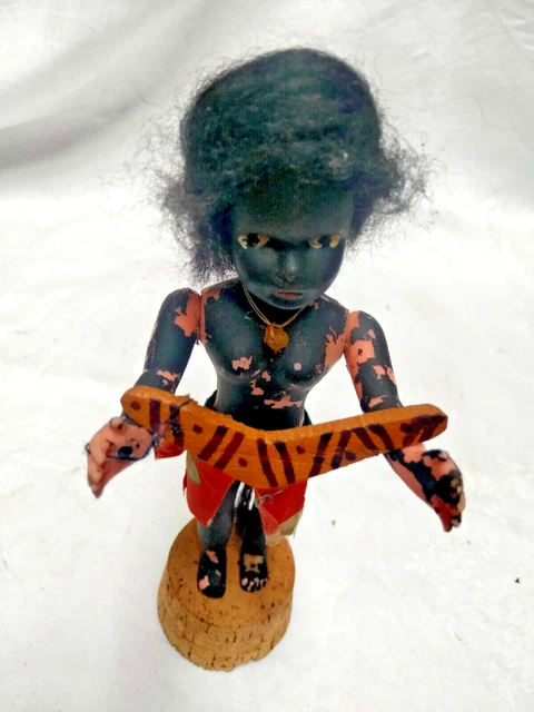 VINTAGE AUSTRALIAN ABORIGINAL Plastic Doll with boomerang $30.00 ...