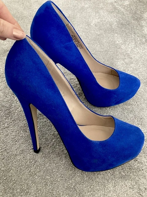 CARVELA BLUE HIGH Court Shoes Size 5/38! £22.99 - PicClick UK