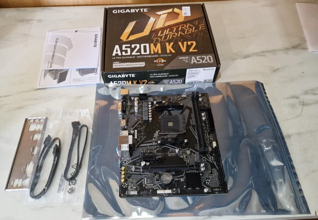 GIGABYTE A520M K V2 AMD Ryzen Socket AM4 Motherboard Latest bios, fully ...