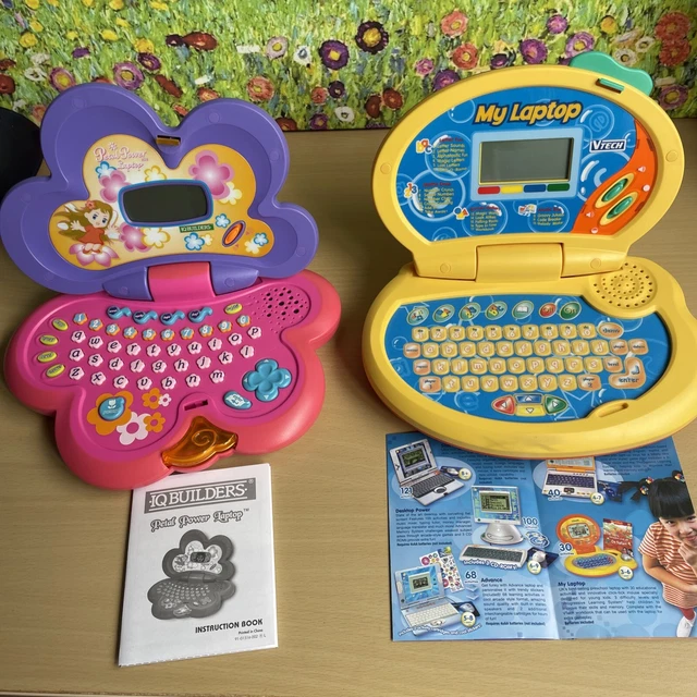 VTECH MY LAPTOP & IQ Builders Petal Power Laptop £14.00 - PicClick UK