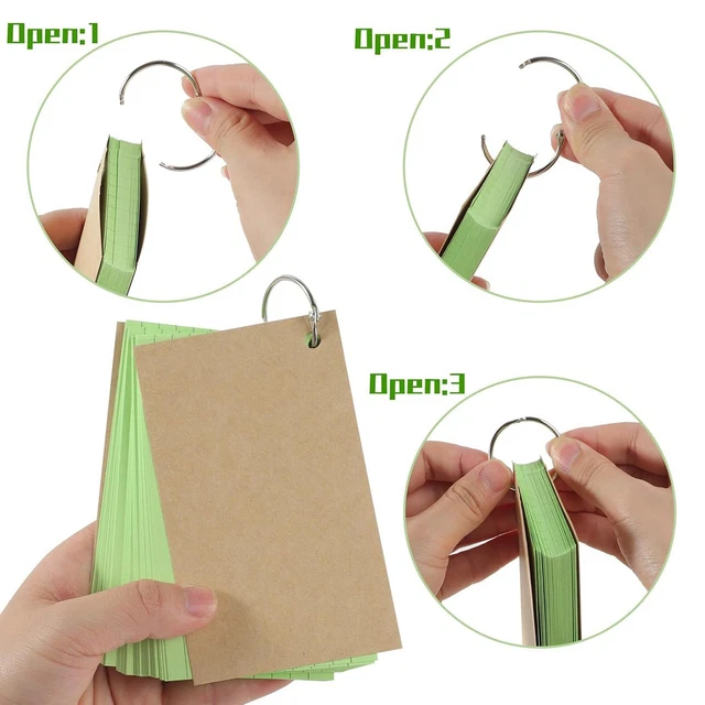 FLASH CARDS,600 PCS Multicolor Index Cards Revision Cards with 6 ...