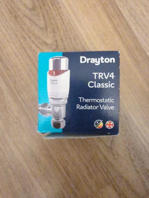 DRAYTON TRV4 15MM Angled Thermostatic Radiator Valve £9.99 - PicClick UK