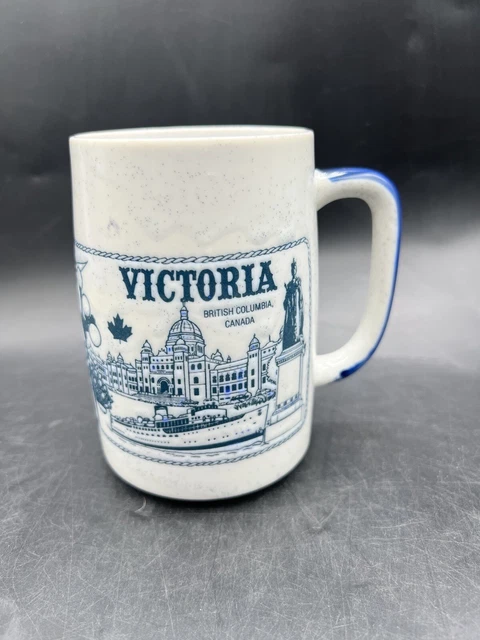 VICTORIA BRITISH COLUMBIA Canada Embossed Stoneware Coffee Mug Cup ...