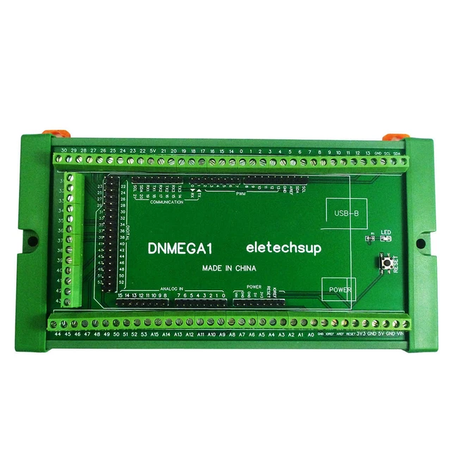 DIN RAIL MOUNT Screw Terminal Block Adapter Module for arduiuo MEGA2560 ...
