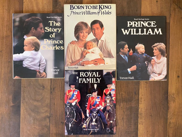 4 BOOKS BY Trevor Hall: The Royal Family, Story of Prince Charles ...
