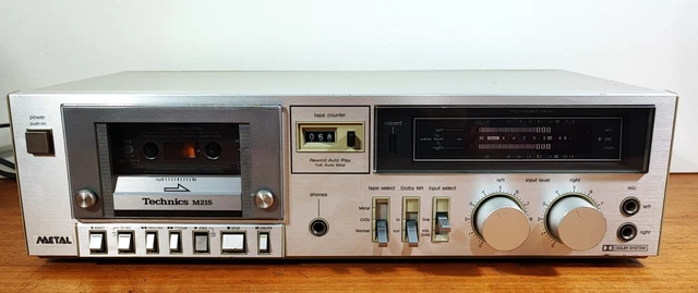 TECHNICS RS-M215 PIASTRA Registrazione Cassette Stereo Tape Deck ...