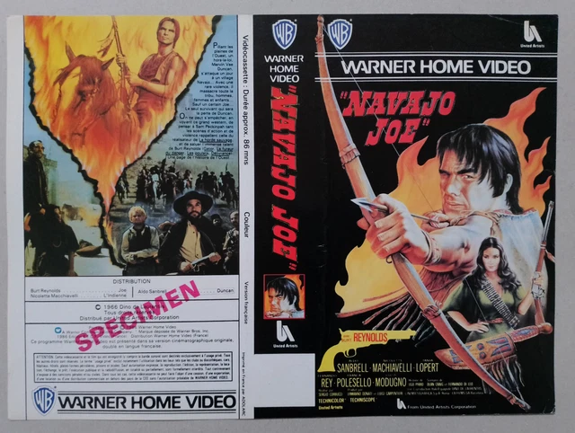 JAQUETTE VHS - Navajo Joe - Vhs Sleeve - Warner Video - Burt Lancaster EUR 5,00 - PicClick FR