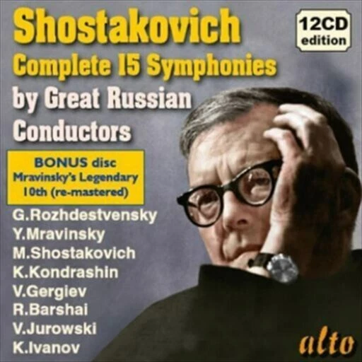 SHOSTAKOVICH COMPLETE SYMPHONIES by Great Russian Conductors 12 CD Box Set £148.30 - PicClick UK