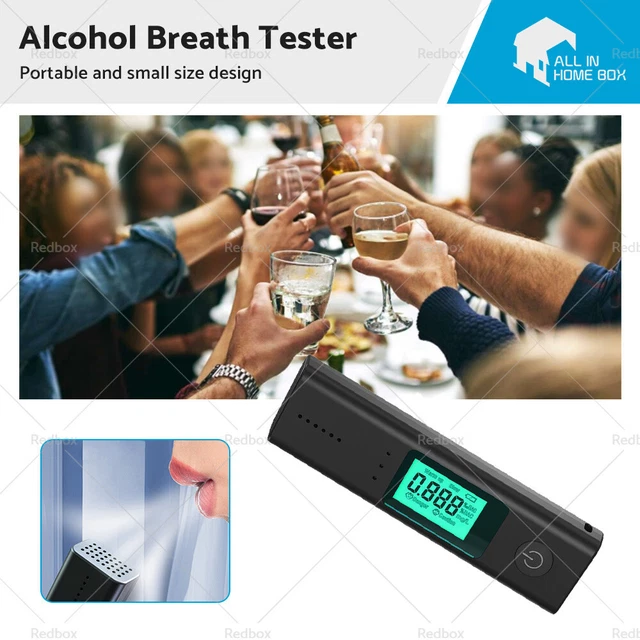 LCD BREATHALYZER PROFESSIONAL Grade Accuracy Portable Breath Alcohol ...