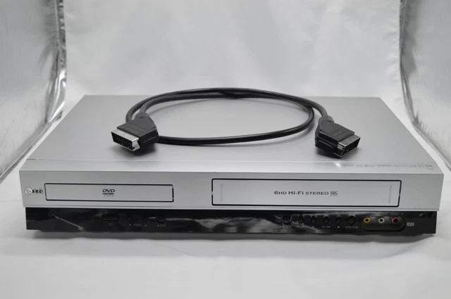 COMBI MAGNÉTOSCOPE LECTEUR DVD cassette enregistreur VHS K7 LG V280 6 ...