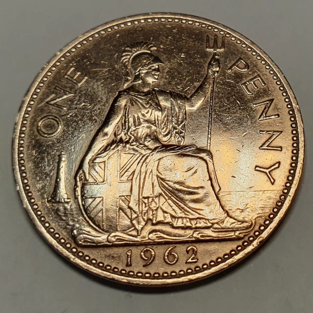 PIÈCE ONE PENNY Angleterre 1962 Great Britain Elizabeth II EUR 5,00 ...