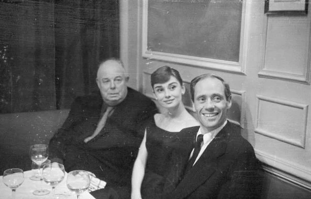 MEL FERRER AND his wife Audrey HEPBURN in Paris. Here, the actr 1955 ...