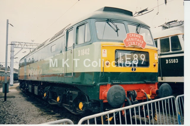 RAIL PHOTO CLASS 47 47192 D1842 @ Longsight 25/4/92 £1.50 - PicClick UK