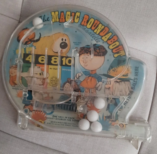 1967 VINTAGE THE Magic Roundabout Bagatelle Ball Game - FOR PARTS £4.95 ...