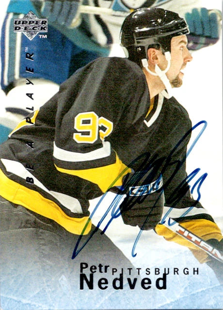 CARTE AUTOMATIQUE PETR Nedved 1995-96 Be A Player Upper Deck #S156 ...