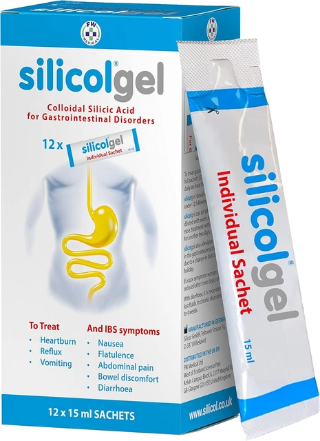 SILICOLGEL 12 X 15 Ml Liquid Gel for Relief of Upper Gastrointestinal ...