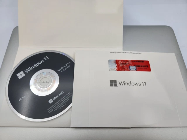MICROSOFT WINDOWS 11 Professional 64bit DVD & Key Full Version - Sealed ...