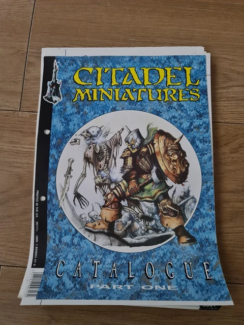 WARHAMMER WHFB + 40K 80s CITADEL MINIATURES CATALOGUE PART 1 ONE GAMES ...