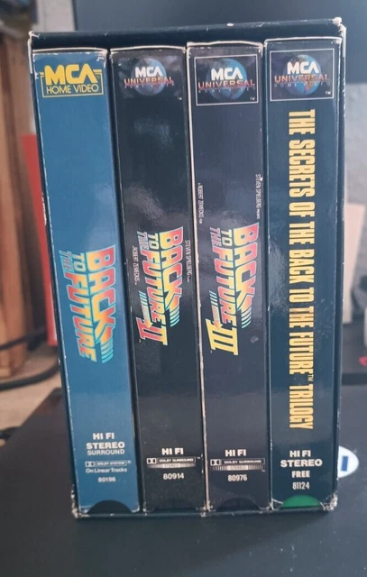 BACK TO THE Future Vhs Box Set Limited Edition Compelte Set Good ...