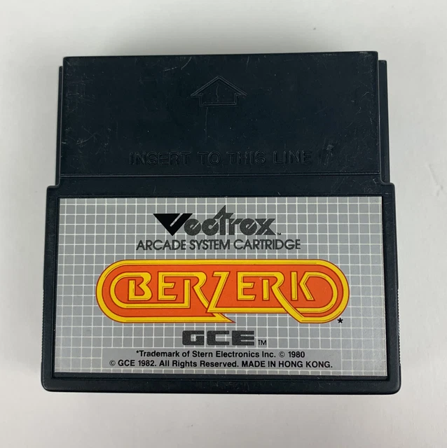 BERSERK GCE VECTREX cartridge ONLY Authentic TESTED AND WORKS $34.99 ...