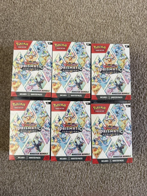 X6 POKÉMON TCG: Scarlet & Violet-Prismatic Evolutions Booster Bundle 6 Packs £353.52 - PicClick UK