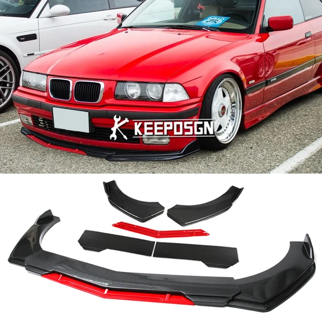 CARBON FRONT BUMPER Lip Splitter Body Kit Protector For 3 Series E36 ...