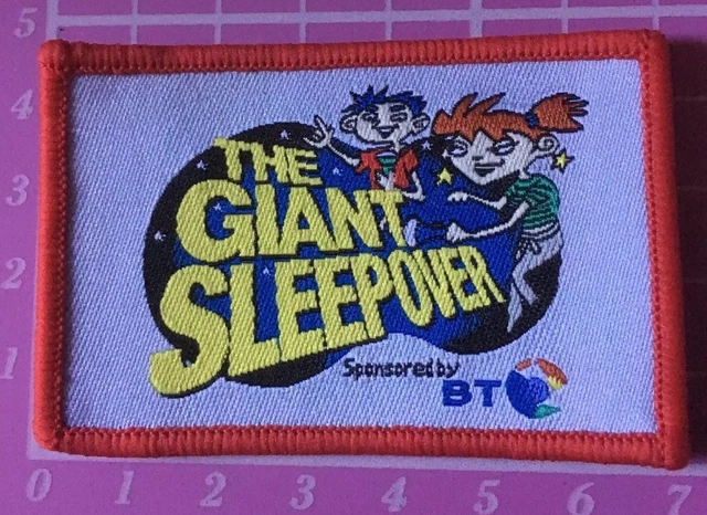 THE GIANT SLEEPOVER BT Sponsored Badge Patch Guides Scouts Sew On Camp ...