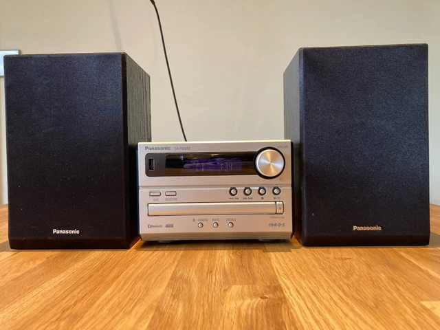 PANASONIC SA-PM250 FM Tuner Cd Player Amplifier System Usb Bluetooth ...