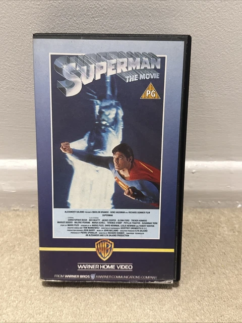 GENUINE SUPERMAN THE Movie Vhs Cassette Tape Rare Used Good Condition ...