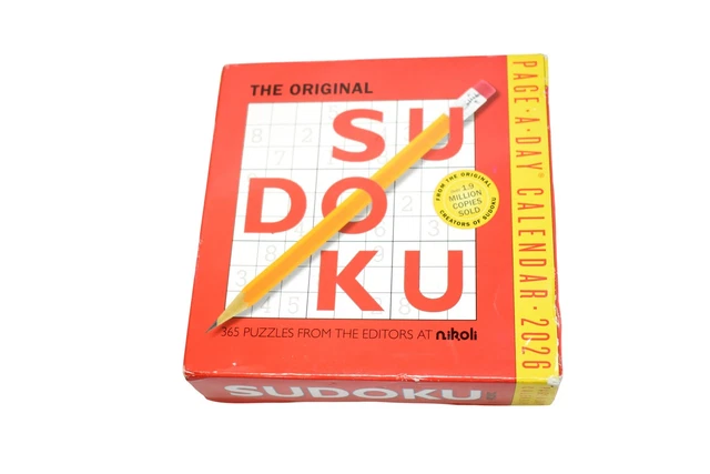 THE ORIGINAL SUDOKU Page-A-Day 2026 Calendar Workman Nikoli Puzzle ...