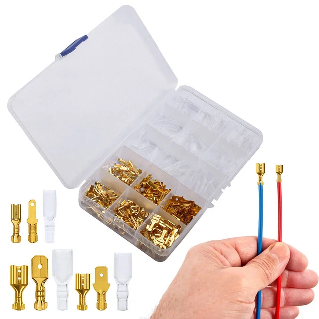 ELECTRICAL WIRE CRIMP Terminal Quick Splice Wire Block Connectors ...