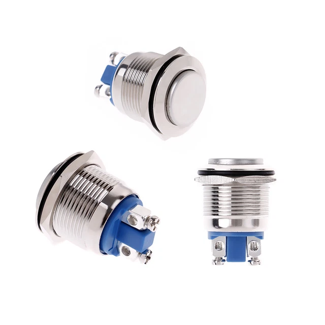 1PC 19MM WATERPROOF momentary metal push button switch high head switches J.~kh EUR 4,33 ...