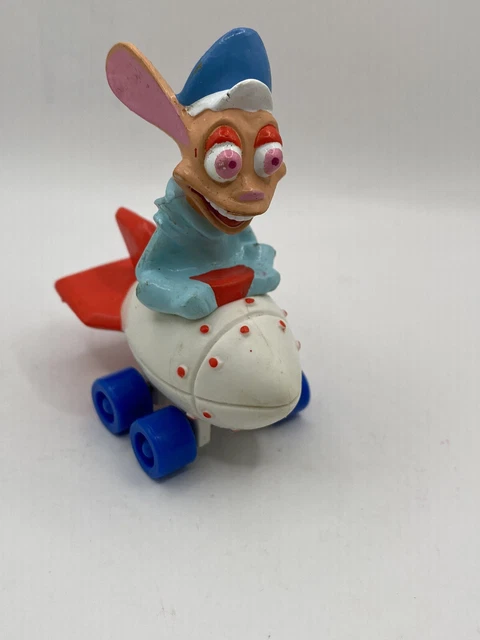 VINTAGE 1994 HARDEES Nickelodeon Ren Hoek Vehicle Rocket Car Ren and ...