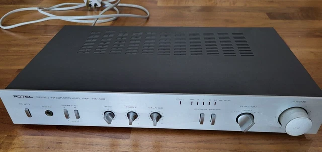 RARE VINTAGE ROTEL RA-400 Stereo Integrated Amplifier - fully working ...