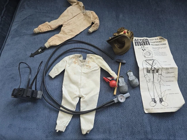 VINTAGE ACTION MAN Deep Sea Diver Set Outfit & Accessories £31.91 ...