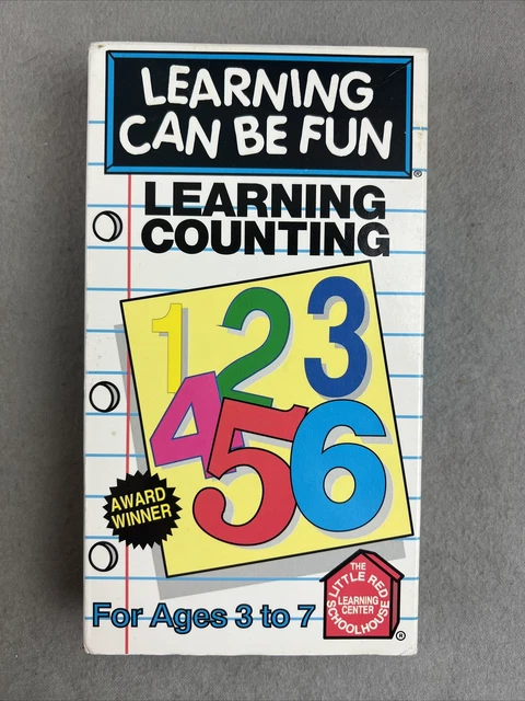 LEARNING CAN BE Fun - Learning Counting Ages 3 to 7 VHS Little Red ...