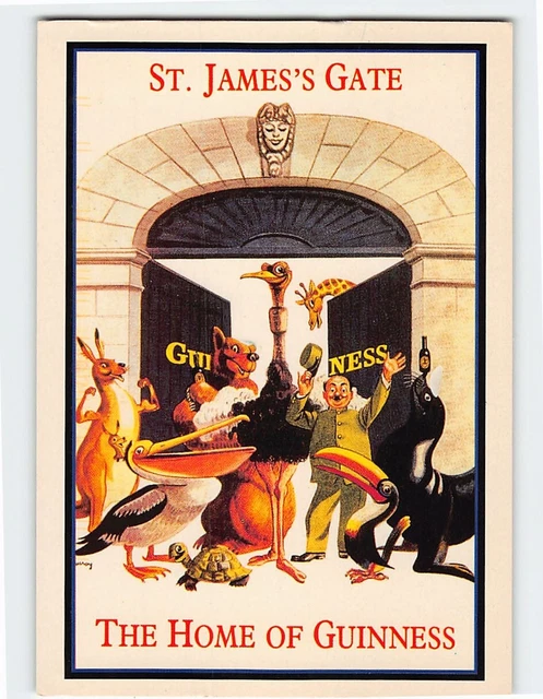 CARTOLINA ST. JAMES Front Gate Animals La casa della Guinness di John ...