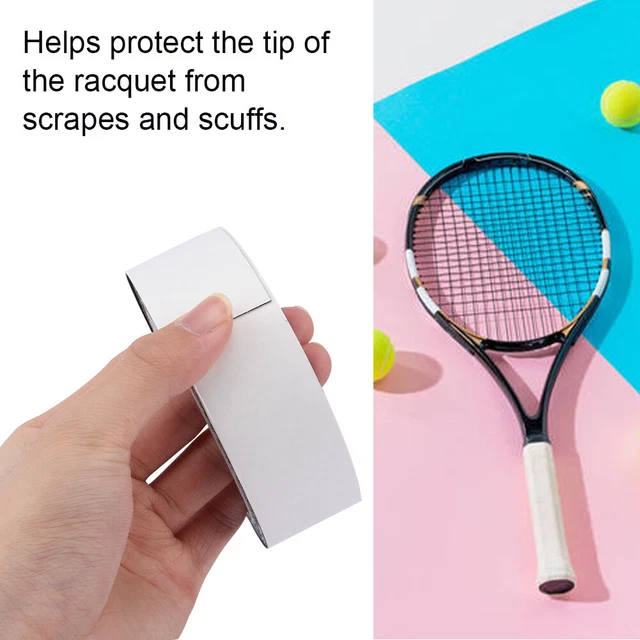 SAVER HEAD STICKERS Reduce Friction Tennis Racket Protection Tape Soft ...