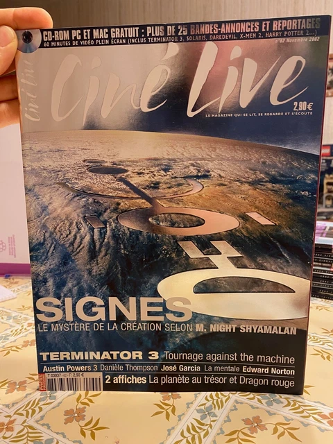 MAGAZINE CINÉ LIVE numéro 62, Signes, Terminator 3. EUR 5,00 - PicClick FR