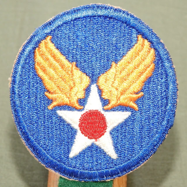 US ARMY AAF WW2 "WINGED STAR" ROUNDEL PATCH MINT Vtg AF SSI Shoulder ...