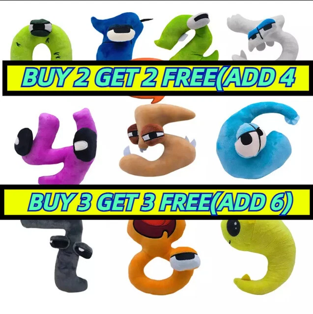 NUMBER LORE BUT are Plush Toy Stuffed Animal Doll Toy Kids Chrismas ...