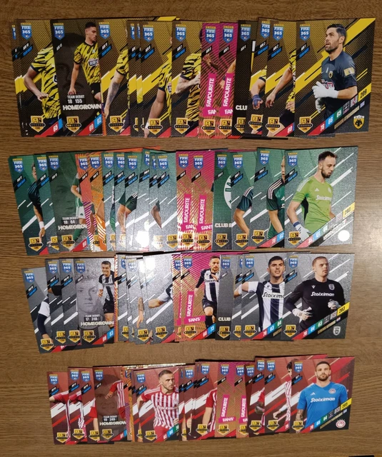 EDICION GRIEGA 72 Cartas Fifa 365 2024 Adrenalyn (Paok, Olympiakos ...