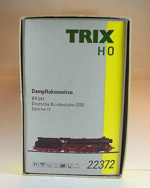 TRIX H0 22372 Güterzug Dampflok BR 042 186-7 DB Analog DSS Epoche IV ...