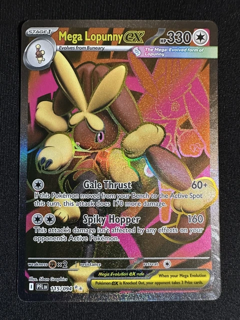 MEGA LOPUNNY EX 115/094 Me02: Phantasmal Flames Holo - NM-MT OR BETTER ...