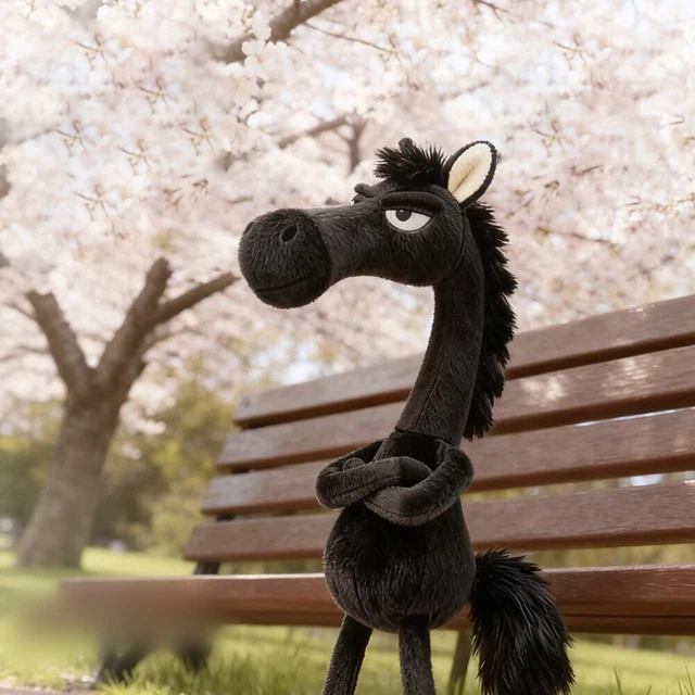 PORTE-CLÉS PELUCHE ANNÉE du cheval 2026 mascotte bonne fortune 12 cm ...